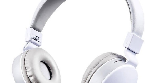 Casti On-Ear Wireless cu Handsfree MS - 881A - Alb | RobestShop.ro