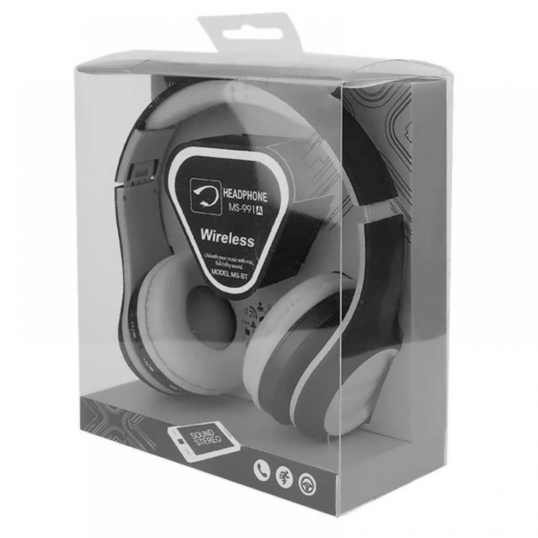 Casti On-Ear Wireless cu Handsfree MS - 991A - Negru | RobestShop.ro