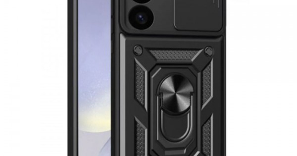 Husa spate pentru Samsung Galaxy A56 5G Techsuit Case Slide - Negru ...